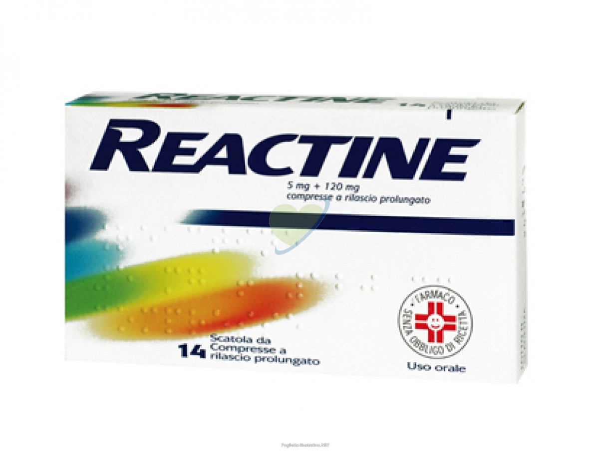 reactine 14 compresse 5 mg120 mg rp | Leaderfarma.it